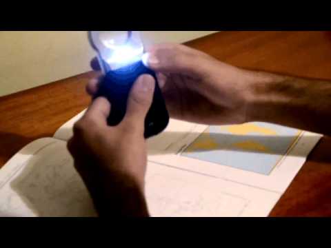 Lupa Conta fio 16x 30mm com LED – Masefire inovações